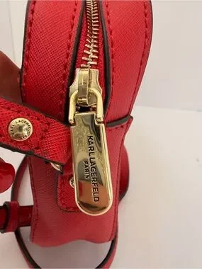 Karl Lagerfeld | Bags | Karl Lagerfeld Red Yellow Taxi Crossbody With ...